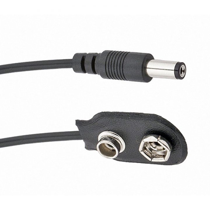 9V Battery Snap Cable – Straight – 18″ – Voodoo Lab